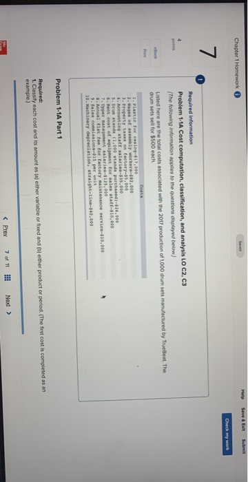 Solved Help Save & Exit Submit Chapter 1 Homework Check my | Chegg.com