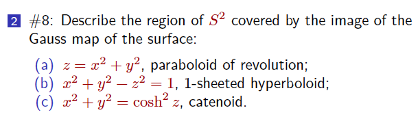 Solved 2 ﻿#8: Describe the region of S2 ﻿covered by the | Chegg.com
