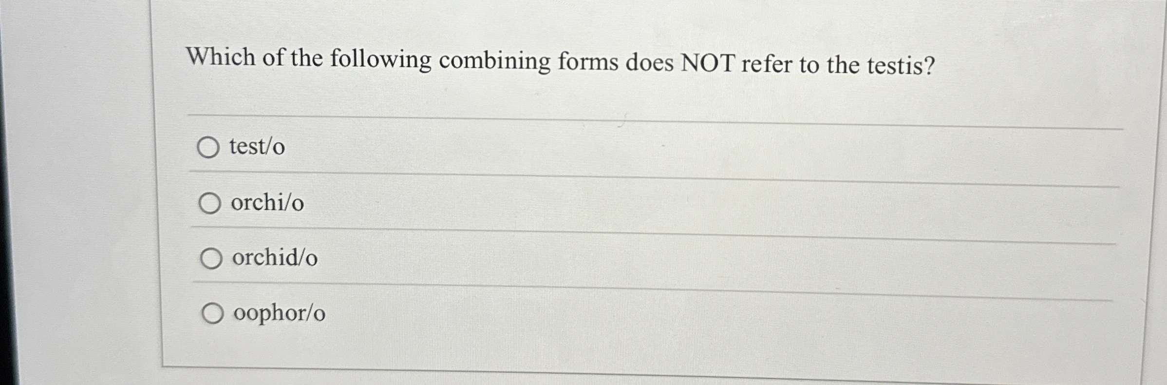 Solved Which of the following combining forms does NOT refer | Chegg.com