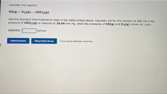 Solved Consider the reaction 4HCl(g)+O2( g) 2H2O(g)+2Cl2( g) | Chegg.com