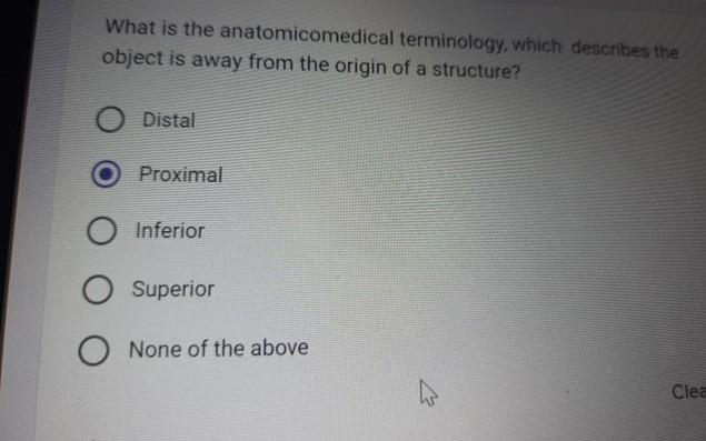 Solved What is the anatomicomedical terminology, which | Chegg.com