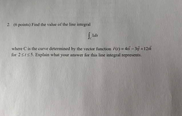 Solved (6 ﻿points) ﻿Find the value of the line | Chegg.com