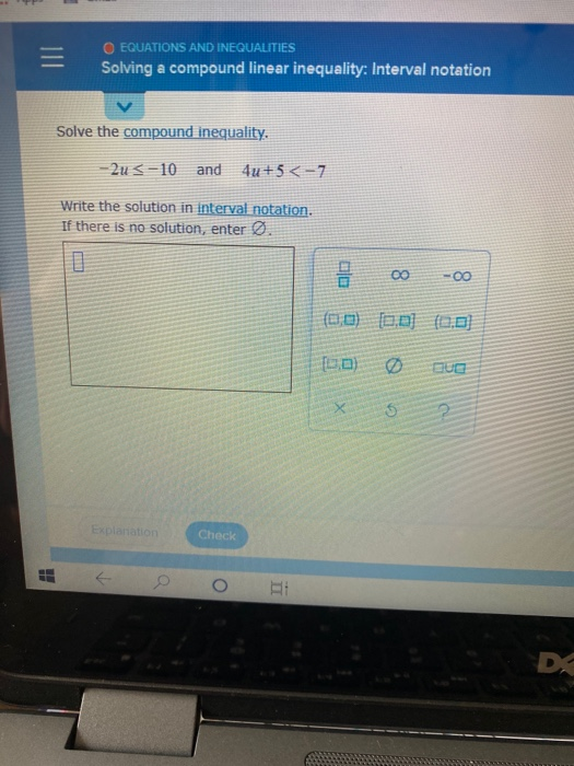 Solved EQUATIONS AND INEQUALITIES Solving a compound linear | Chegg.com