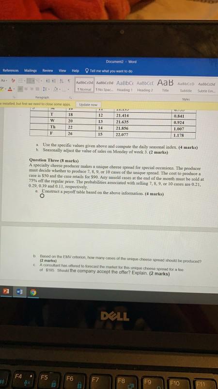Solved Document2. Word Tell me what you want to da erences | Chegg.com