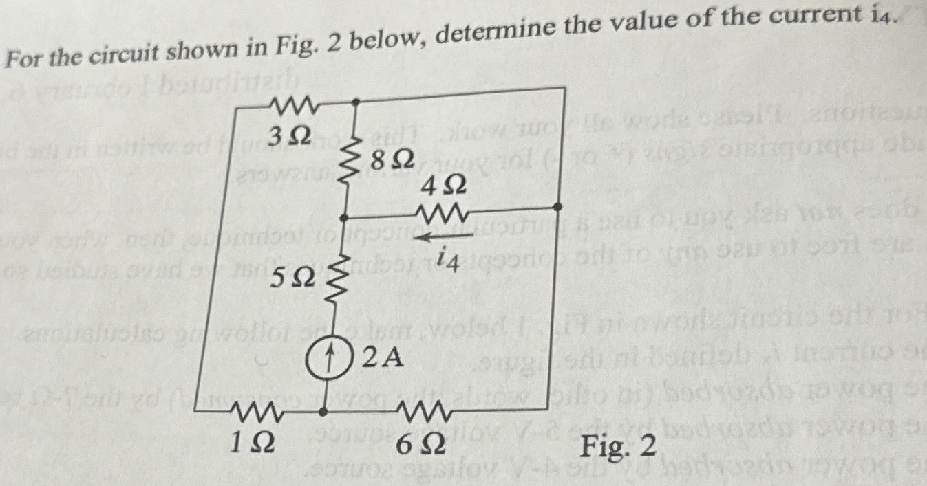 Solved Show work For the circuit shown in Fig. 2 ﻿below, | Chegg.com