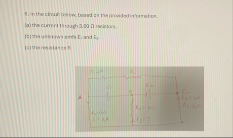 Solved In the circuit below, based on the provided | Chegg.com