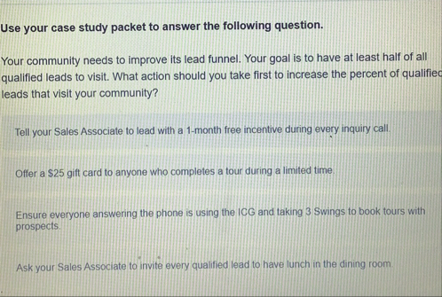 Solved Use your case study packet to answer the following | Chegg.com