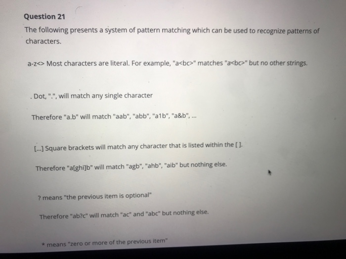 Solved Question 21 The following presents a system of | Chegg.com
