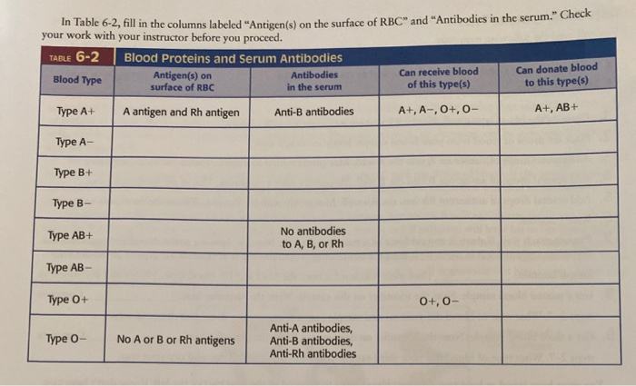 Solved Using Antisera To determine which antigens a red | Chegg.com