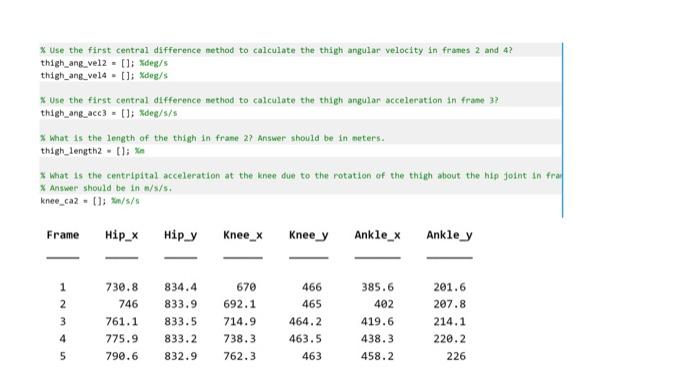 X Use the first central difference method to | Chegg.com