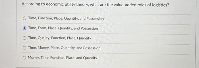 Solved According to economic utility theory, what are the | Chegg.com