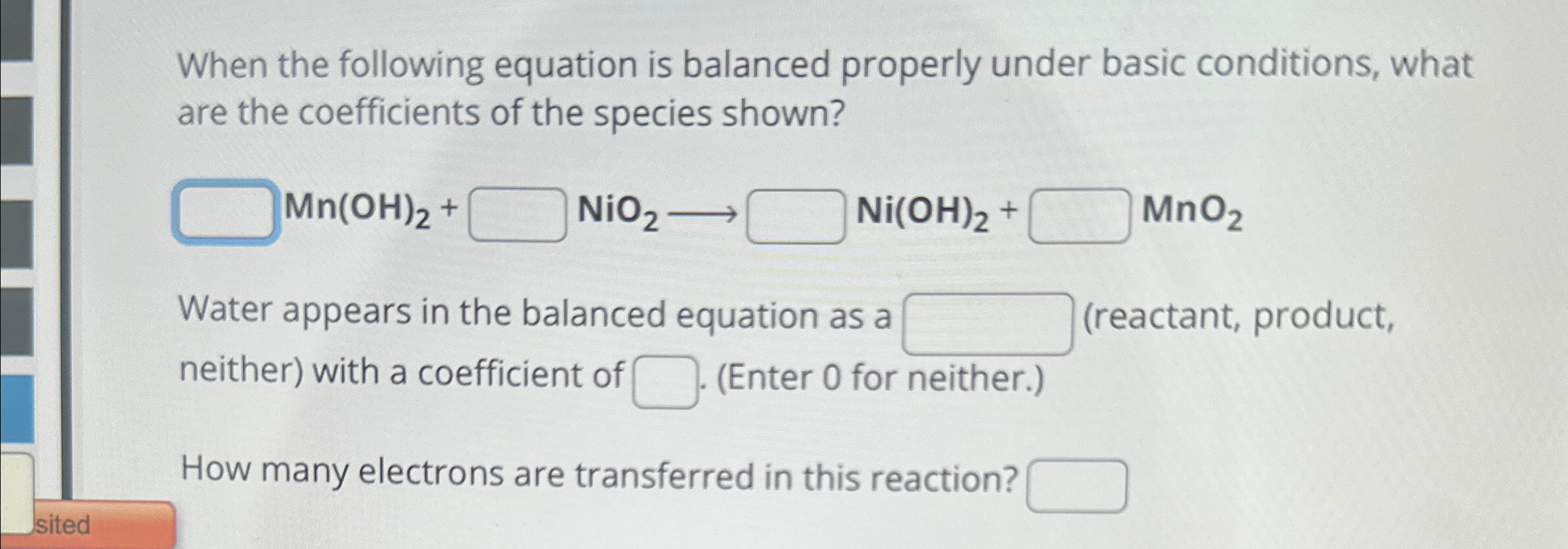 Solved When the following equation is balanced properly | Chegg.com