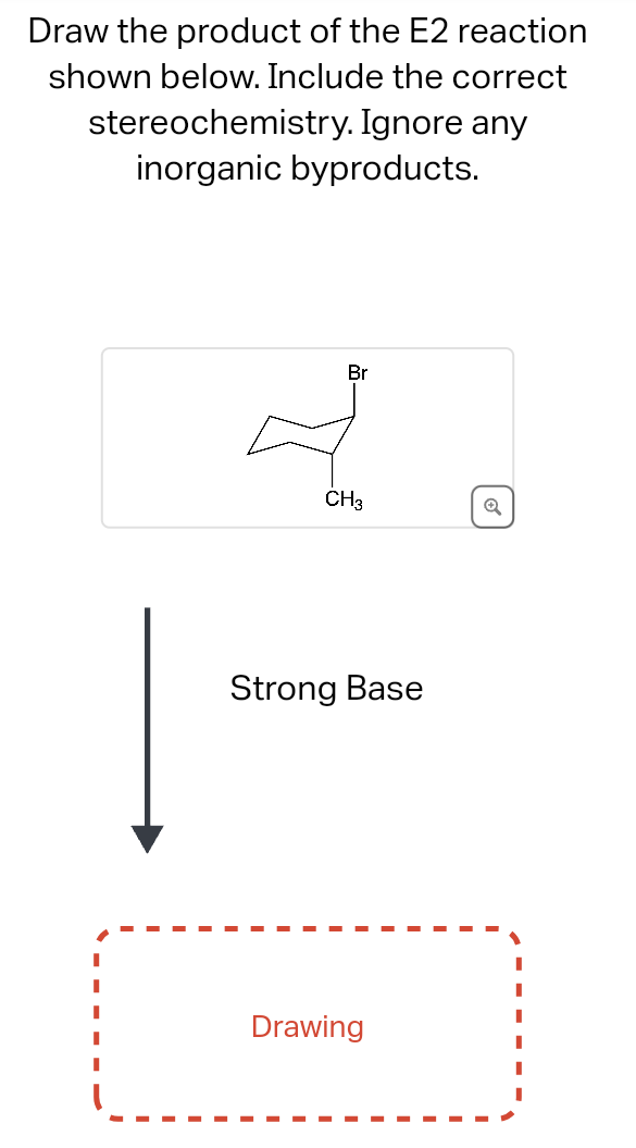 Solved Draw the product of the E2 ﻿reactionshown below. | Chegg.com