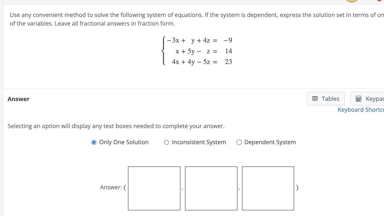 Solved Use any convenient method to solve the following | Chegg.com
