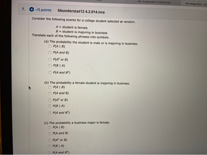 Solved M4 Assignment Problem Set M4 Assignment 20 7 5 