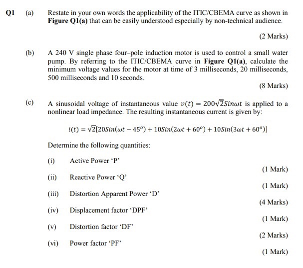 Solved Q1 (a) (b) (c) Restate in your own words the | Chegg.com