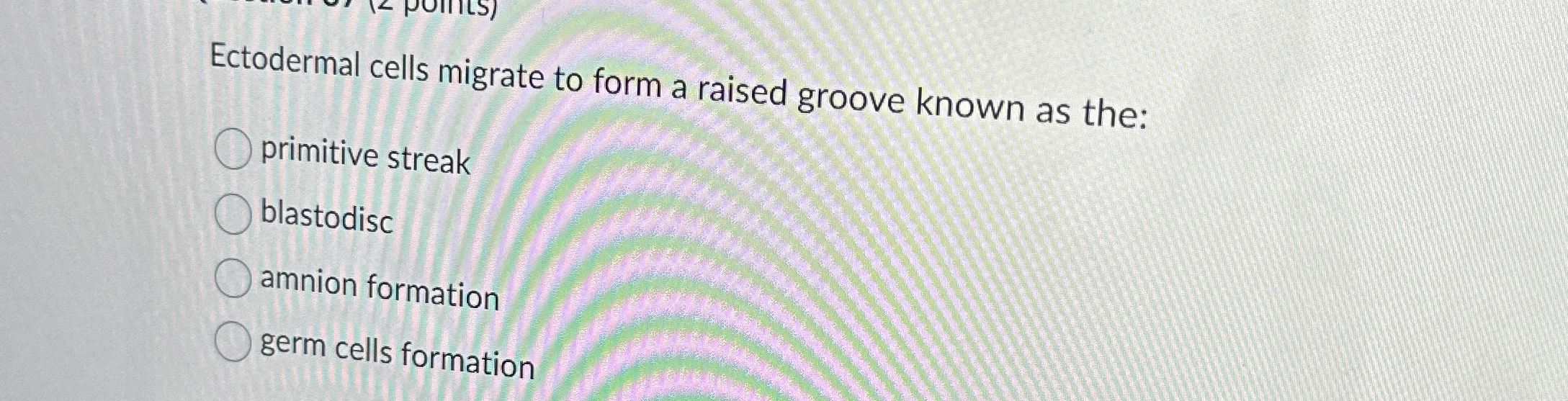 Solved Ectodermal cells migrate to form a raised groove | Chegg.com Solved Ectodermal cells migrate to form a raised groove | Chegg.com