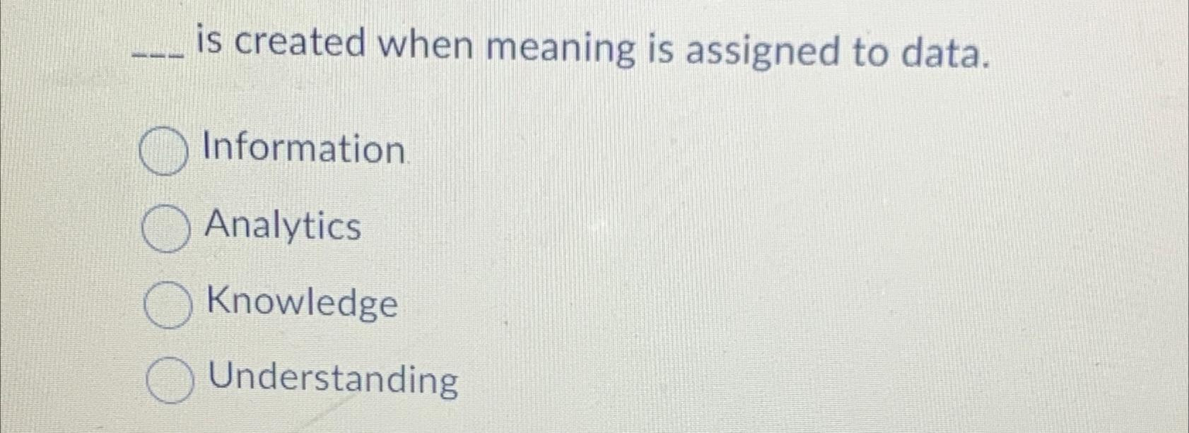 Solved is created when meaning is assigned to | Chegg.com