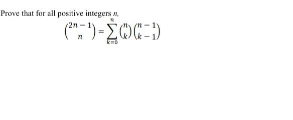 Prove that for all positive integers n, | Chegg.com