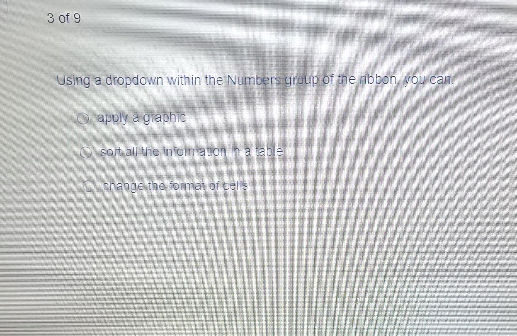 Solved Using a dropdown within the Numbers group of the | Chegg.com