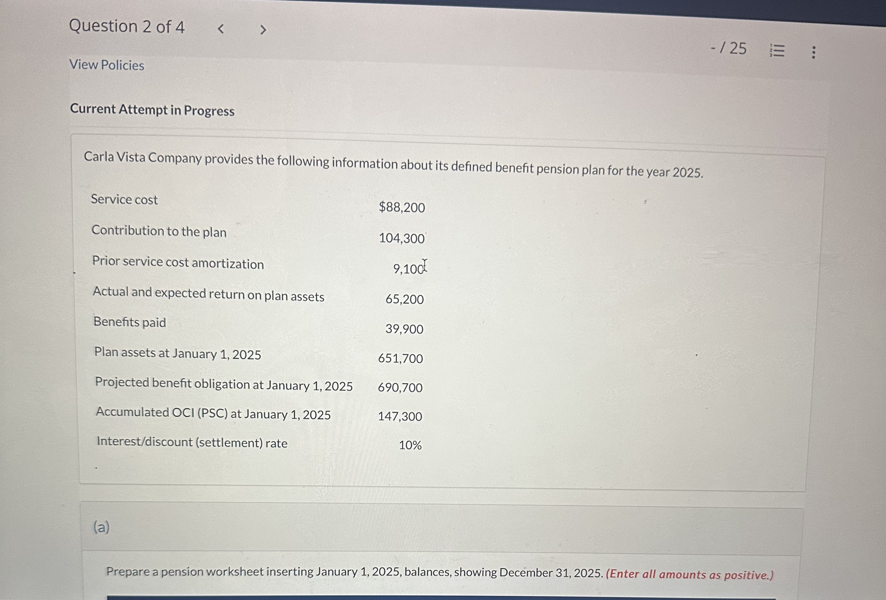 Solved by an EXPERT Carla Vista Company provides the following | Chegg.com