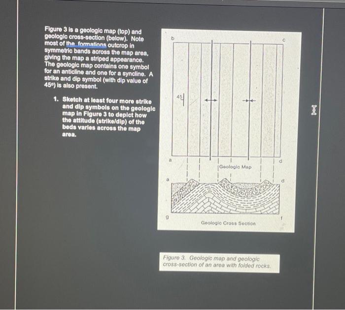 Solved Exercise 7: Folded Strata on Geologic Maps and Block | Chegg.com