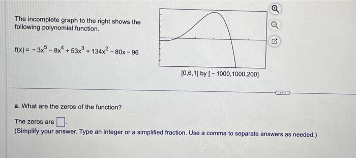 Solved The incomplete graph to the right shows the following | Chegg.com