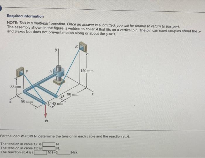Solved Required information NOTE: This is a multi-part | Chegg.com