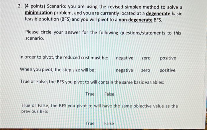 Solved 2. (4 points) Scenario: you are using the revised | Chegg.com