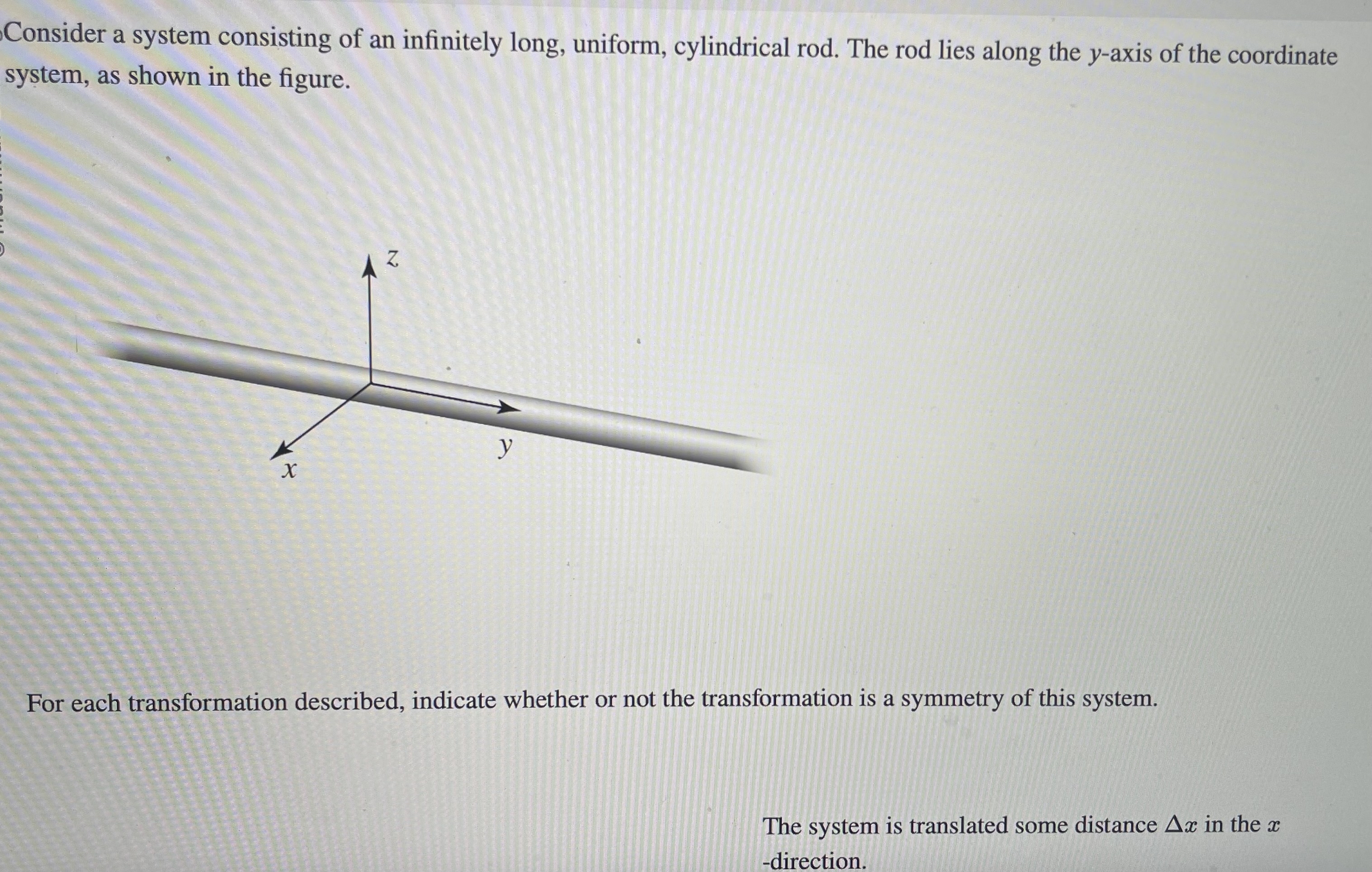 Consider a system consisting of an infinitely long, | Chegg.com