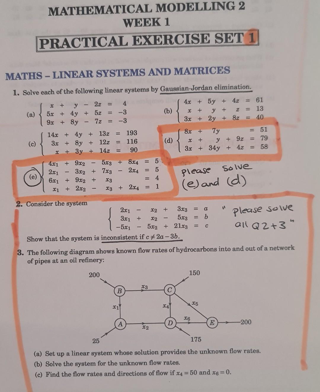 Solved MATHEMATICAL MODELLING 2 WEEK 1 PRACTICAL EXERCISE | Chegg.com