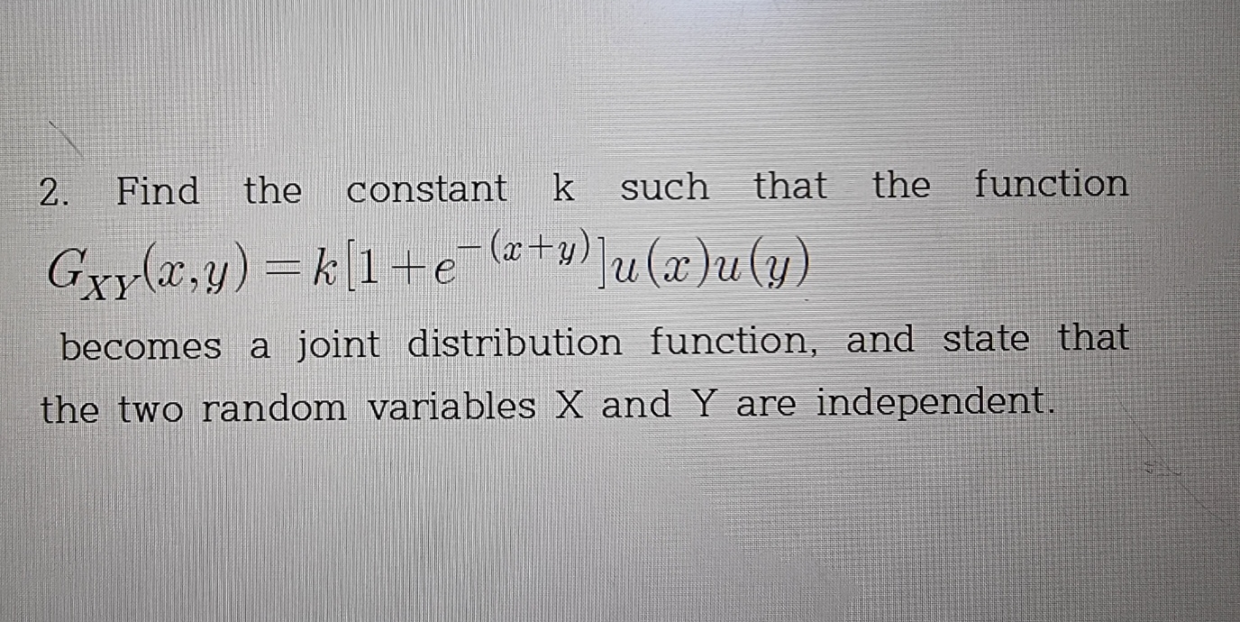 Solved Find the constant k ﻿such that the function | Chegg.com