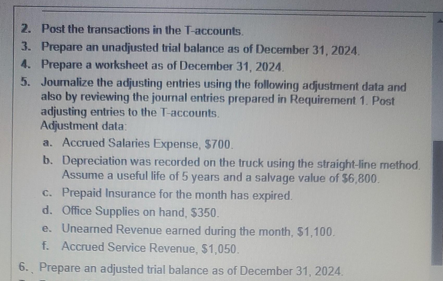 Solved 1. Record each transaction in the journal using the | Chegg.com