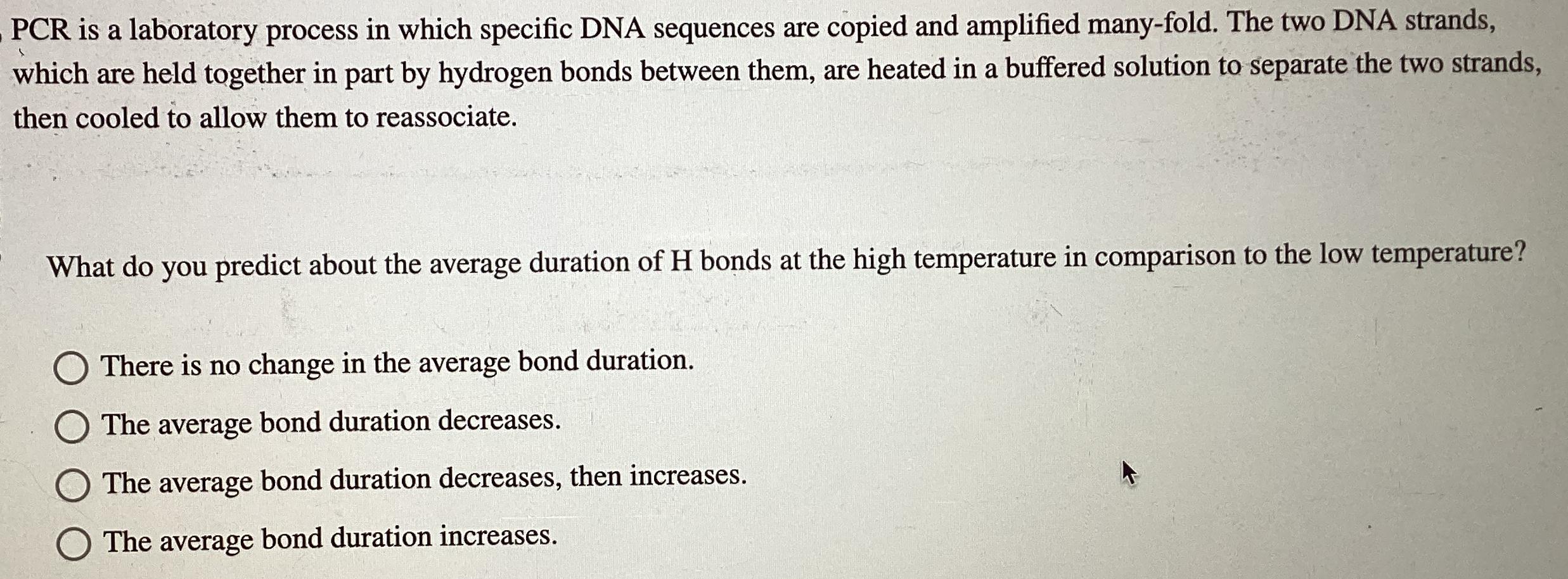 Solved PCR is a laboratory process in which specific DNA | Chegg.com