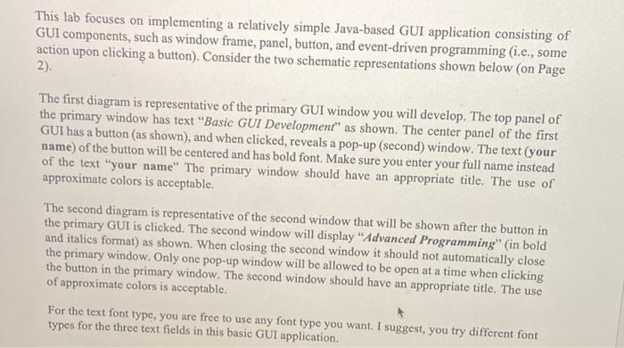 Solved This lab focuses on implementing a relatively simple | Chegg.com