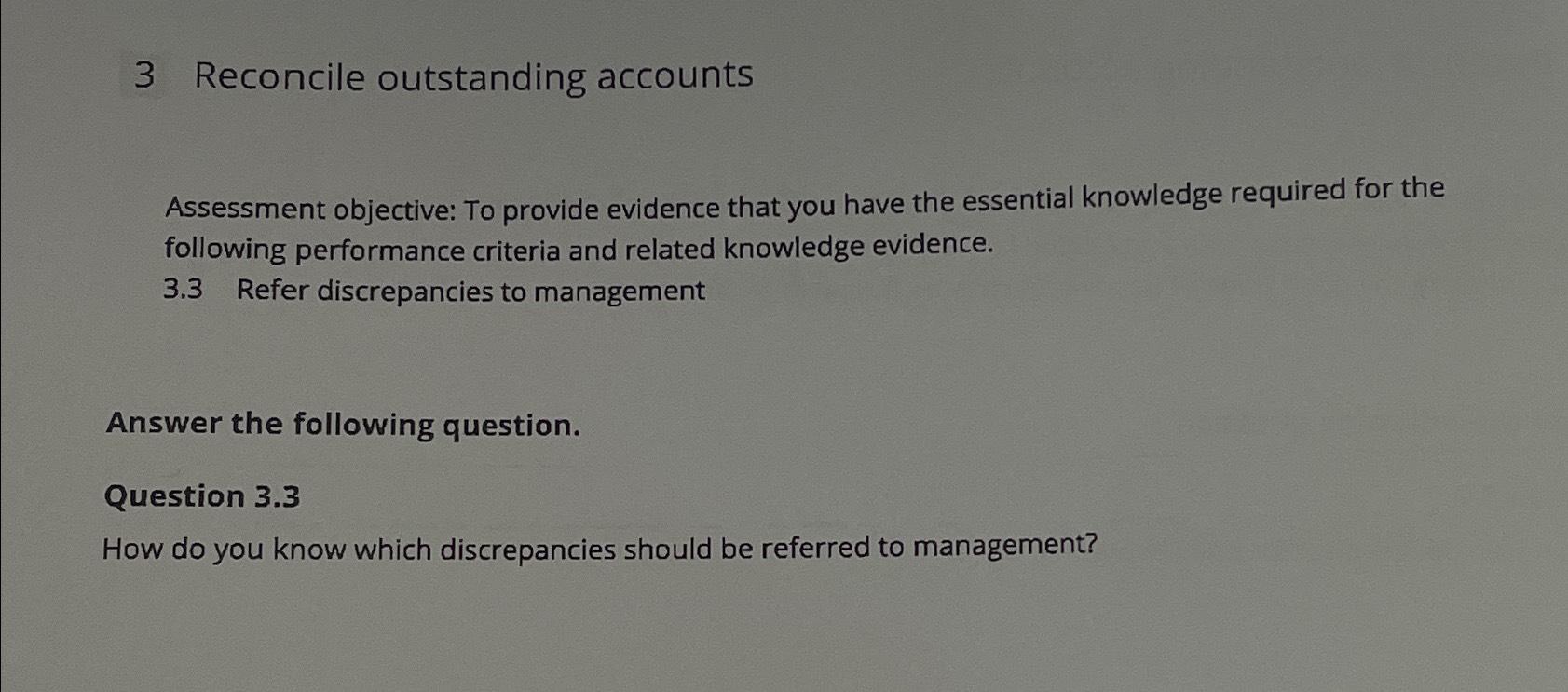 Solved Reconcile outstanding accountsAssessment objective: | Chegg.com