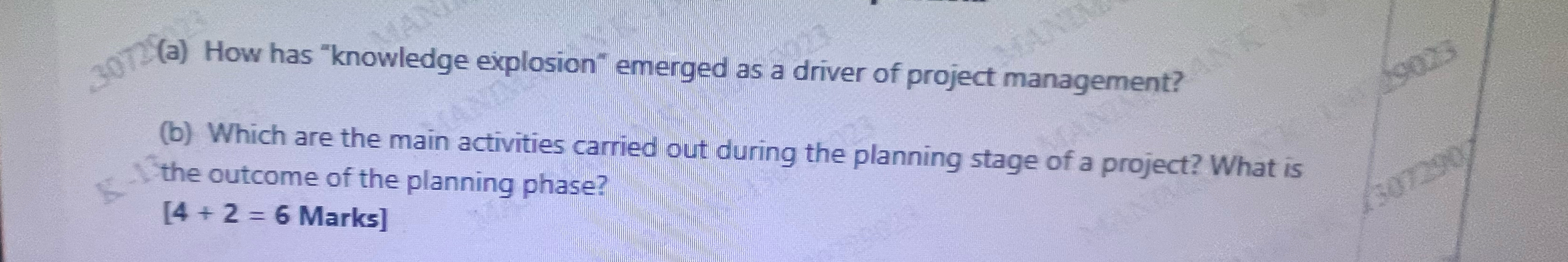Solved (a) ﻿How has "knowledge explosion" emerged as a | Chegg.com