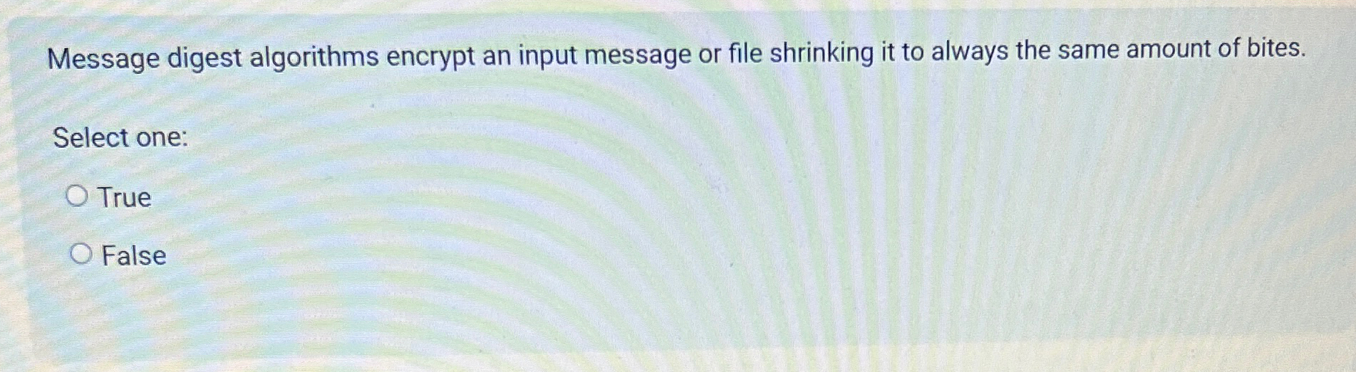 Solved Message digest algorithms encrypt an input message or | Chegg.com Solved Message digest algorithms encrypt an input message or | Chegg.com