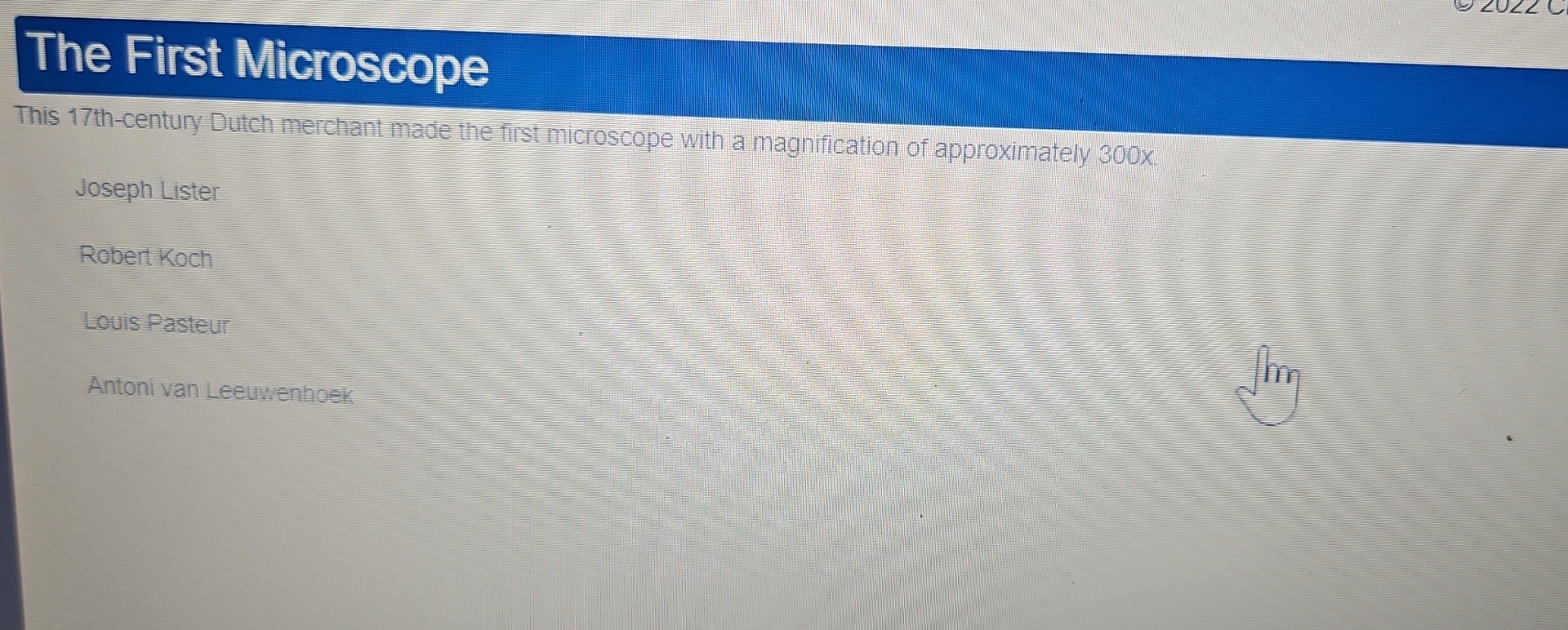 Solved The First MicroscopeThis 17 ﻿th-century Dutch | Chegg.com