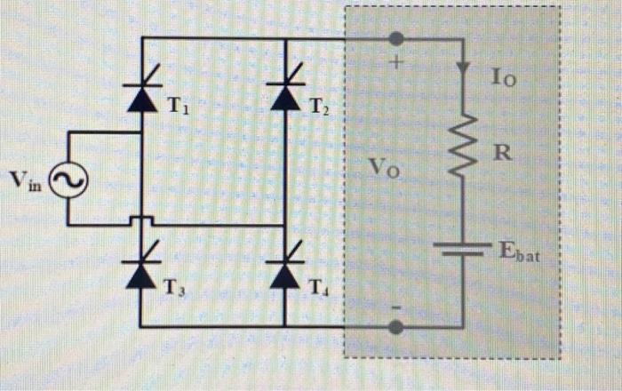 2-) A single-phase fully controlled bridge rectifier | Chegg.com