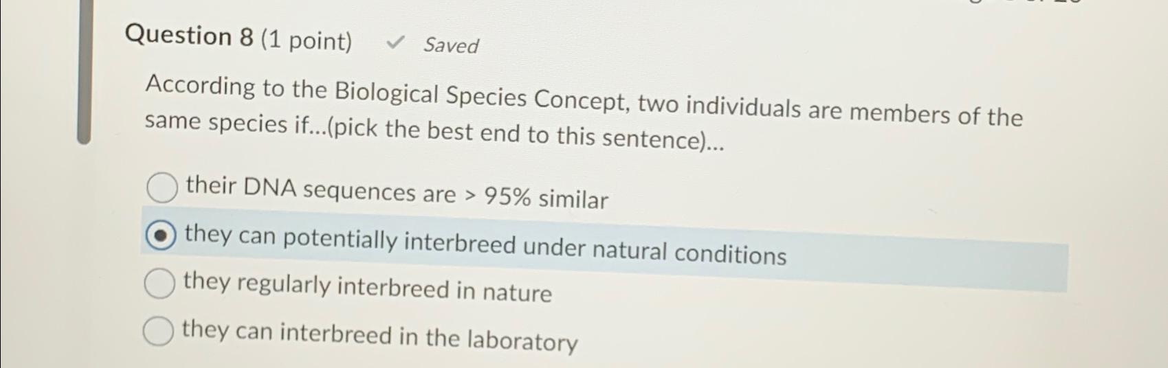 Solved Question 8 (1 ﻿point) ﻿SavedAccording to the | Chegg.com