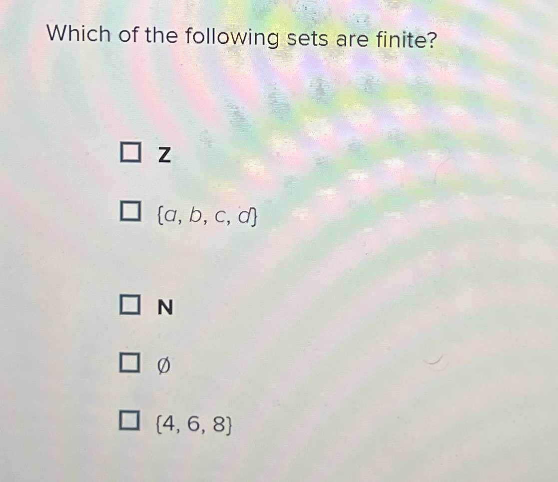 Solved Which of the following sets are | Chegg.com