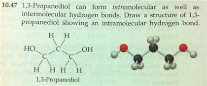 Solved 1,3-Propanediol can form intramolecular as well as | Chegg.com