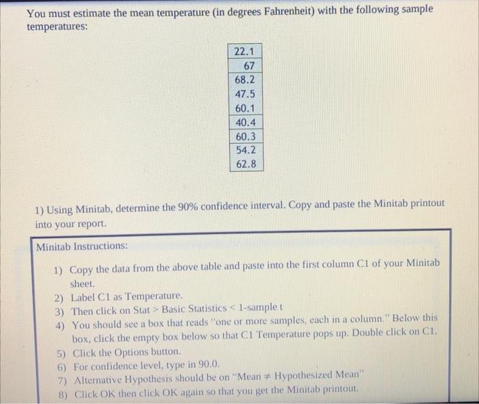 Solved Help pleasee🙏🏻2) Write a confidence statement that | Chegg.com