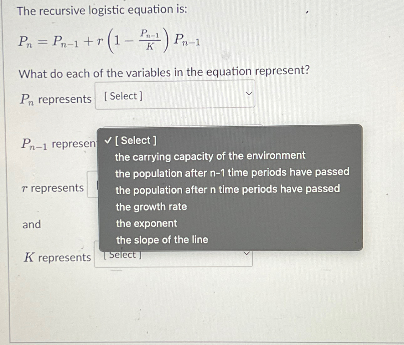 Solved The recursive logistic equation | Chegg.com