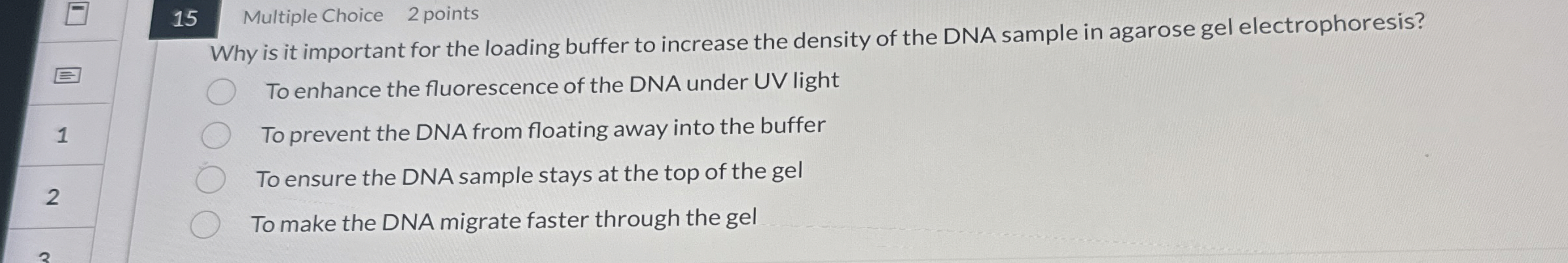 Solved 15 ﻿Multiple Choice 2 ﻿pointsWhy is it important for | Chegg.com