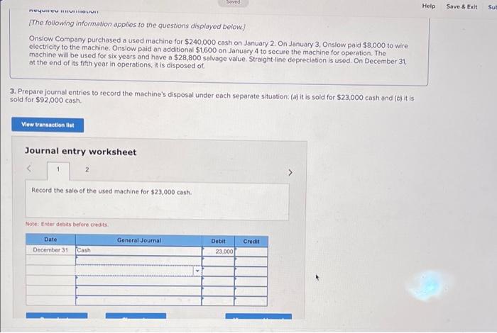 Solved Sred Help Save & Exit Sub require HTUTION The | Chegg.com