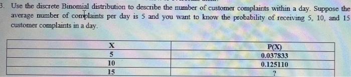 Solved Use the discrete Binomial distribution to describe | Chegg.com