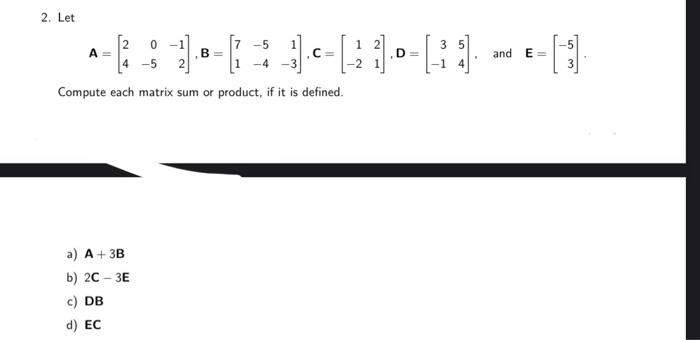 Solved 2. Let | Chegg.com