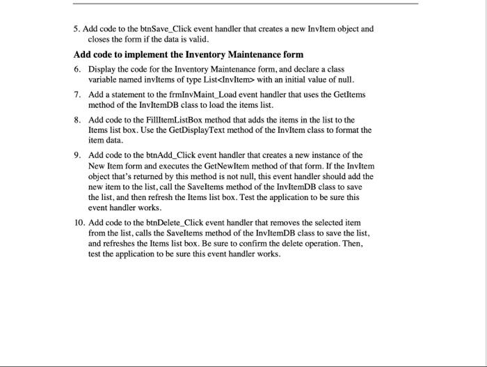 Solved Need assistance filling out code in C#, there are two | Chegg.com